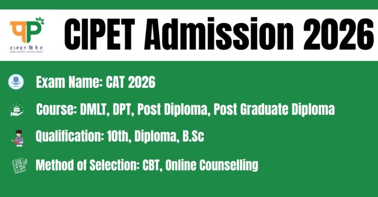 CIPET Admission Open - CAT 2026; Online Application for Diploma/Post ...